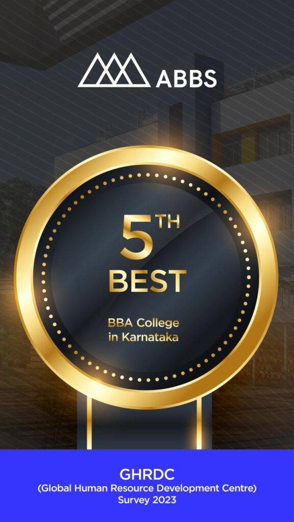 ABBS, Bangalore adjudged the 5th Best BBA College in Karnataka - ABBS ...