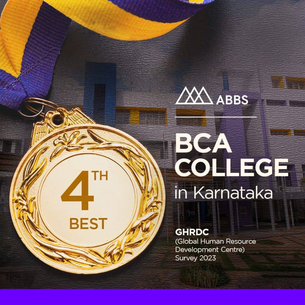 ABBS adjudged the 4th Best BCA College in Karnataka - ABBS | Acharya ...